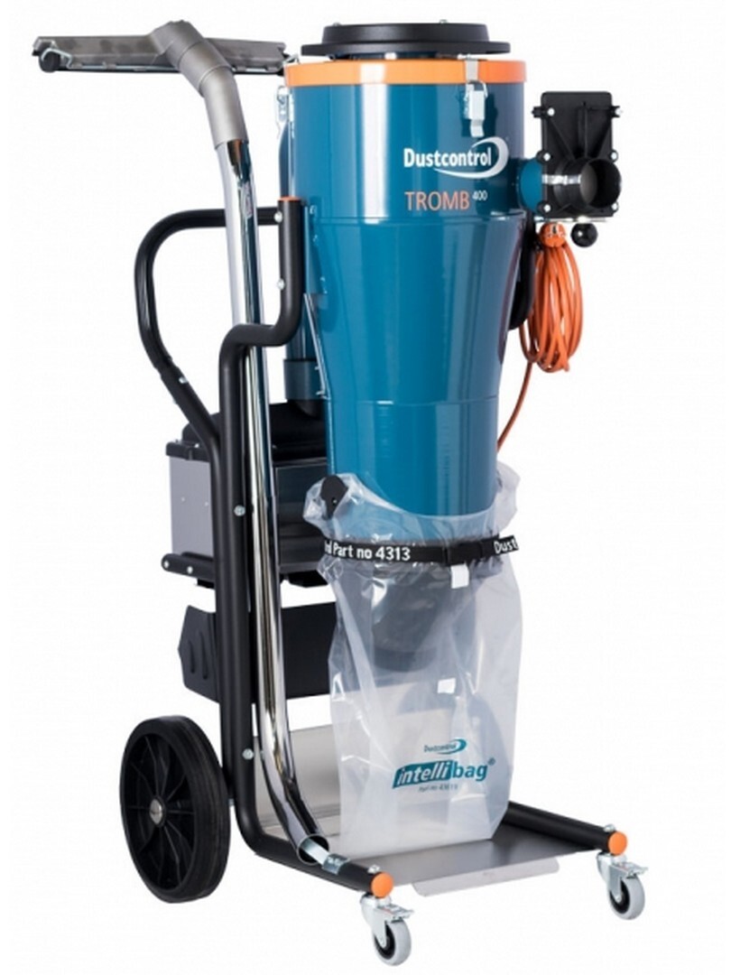DC TROMB 400 Potente aspiratore carrellato monofase Dust Control